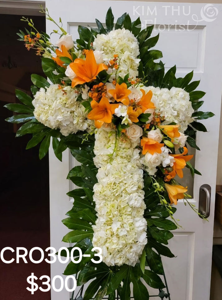 Flower Cross CRO300-3 – Kim Thu Florist