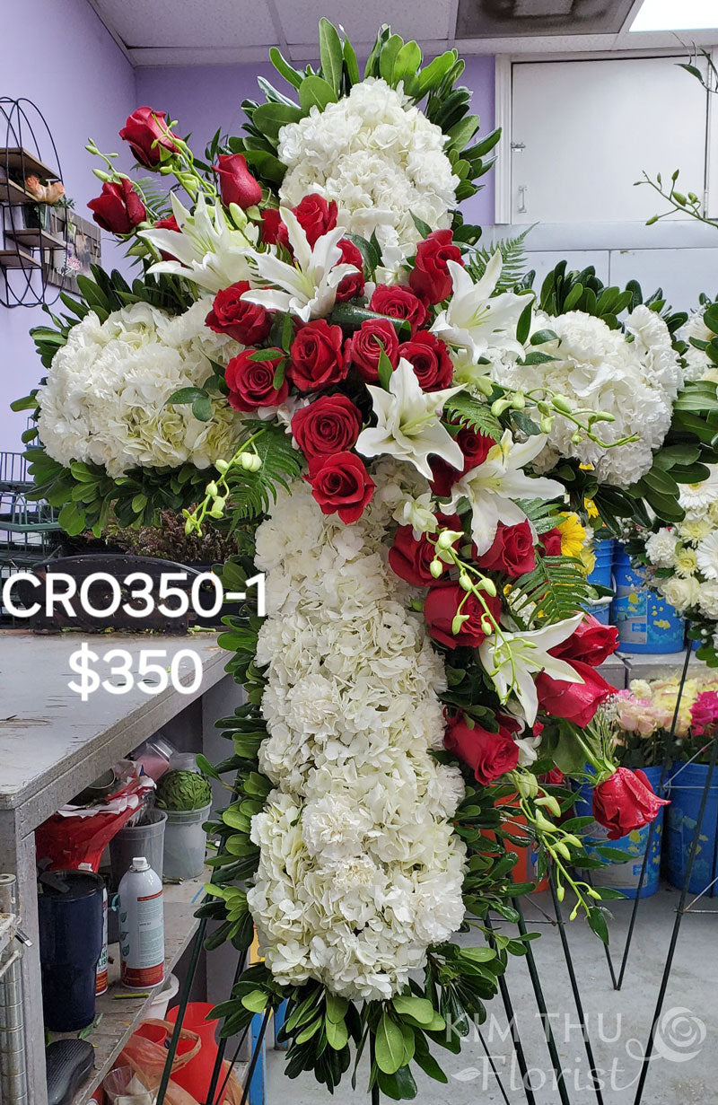 Flower Cross CRO350-1 – Kim Thu Florist